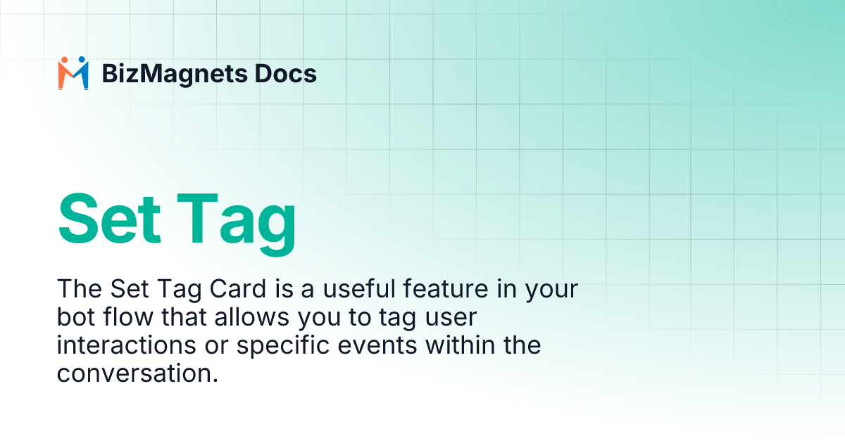 Set Tag | BizMagnets Docs