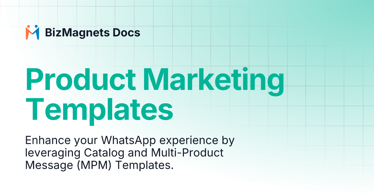 Product Marketing Templates | BizMagnets Docs