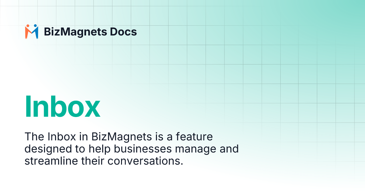 Inbox | BizMagnets Docs
